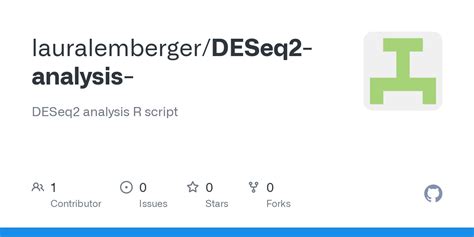 Github Lauralemberger Deseq2 Analysis Deseq2 Analysis R Script