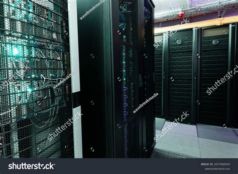 Data Center Multiple Rows Fully Operational Stock Photo Shutterstock
