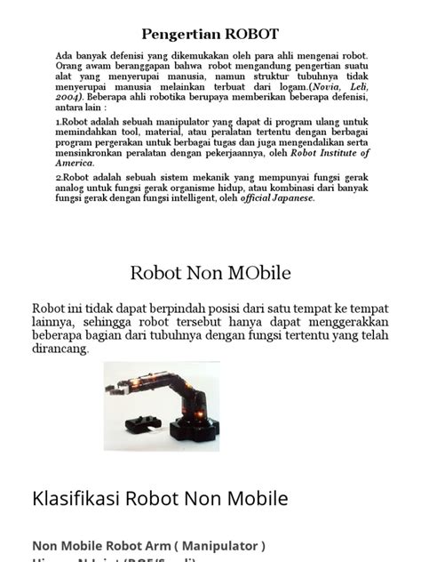 Pengertian Robot Pdf