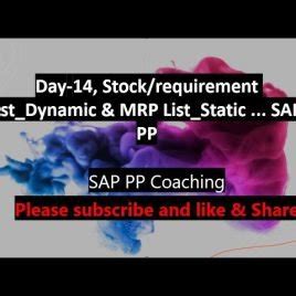 SAP PP Lot Sizing Procedures EX FX HB TB WB MB Day 13 SAP ERP Tutorial Videos