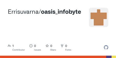 Github Errisuvarnaoasisinfobyte