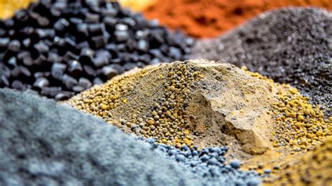 Piles Of Different Types Of Gravel And Sand At Construction Site