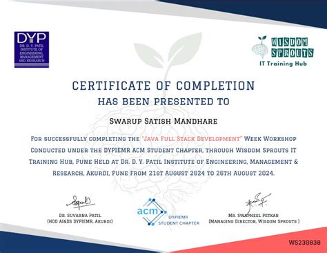 swarup mandhare on linkedin java fullstackdevelopment dypiemr