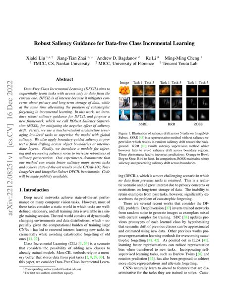 Pdf Robust Saliency Guidance For Data Free Class Incremental Learning