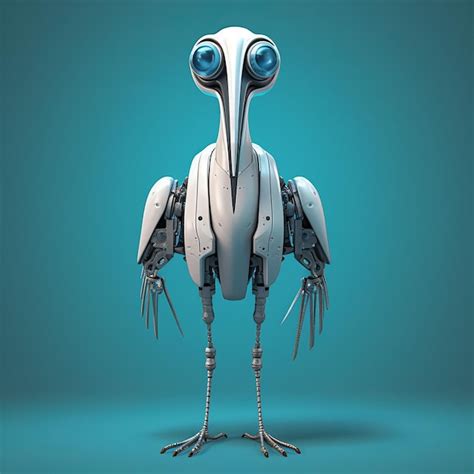 Premium Ai Image Cgi Robot Bird Surrealistic And Ultra Realistic Design