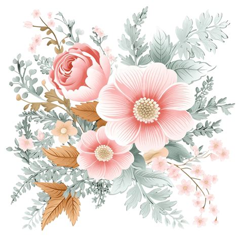 꽃 빈티지 장식 공장 꽃 지독한 Png 일러스트 및 이미지 에 대한 무료 다운로드 Pngtree