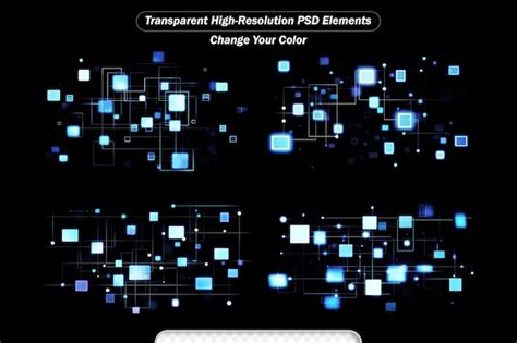 Premium Psd Digital Data Of Network Technology Connections In Space With Particles