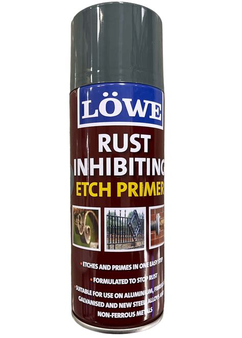 Lowe Rust Inhibiting Etch Primer 400ml Spray Grey