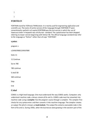 All Languages In Computer Programming DOCX Web Development Internet