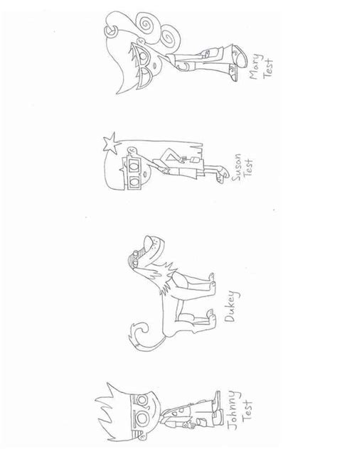 Johnny Test Coloring Pages