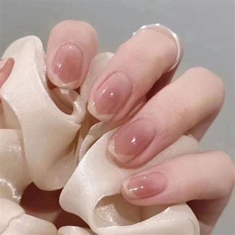 Ношение накладных ногтей короткие съемные патчи для ногтей 24 шт купить с доставкой по