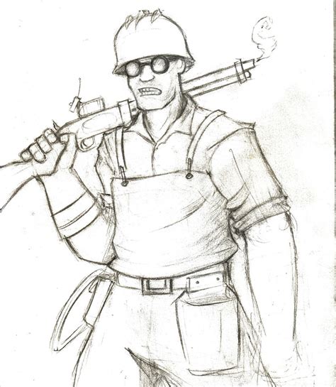 Engineer Sketch By Greasy Gypsy On DeviantArt