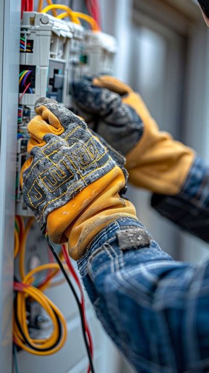 Free Electrical Panel Work Image Electrical Technician Gloves
