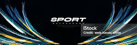 스포티한 스타일과 하프톤 효과가 있는 추상적인 브러시 배경 배너 포스터 또는 스포츠 배경에 대한 브러시 스트로크 그림입니다