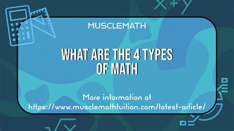 What Are The Four Types Of Math • Musclemath Tuition