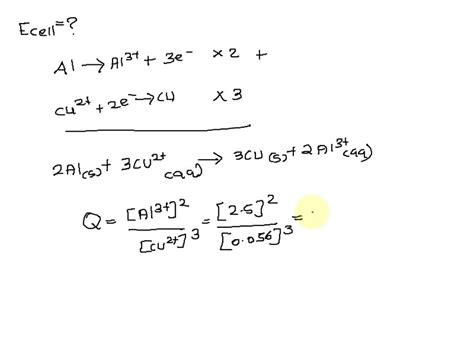 Solved For A Voltaic Cell Consisting Of Al S In Al No3 3 Aq And Cu S