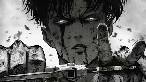 Aot Black And White Wallpapers Wallpaper Cave