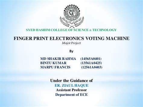 Finger Print Based Electronic Voting Machine
