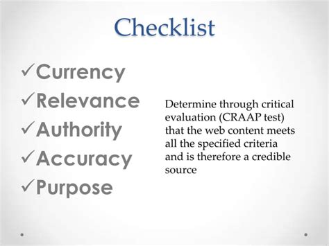 Evaluating Information Sources Pptx