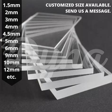 Acrylic Glass Sheet Best Prices And Online Promos May 2026 Shopee Philippines