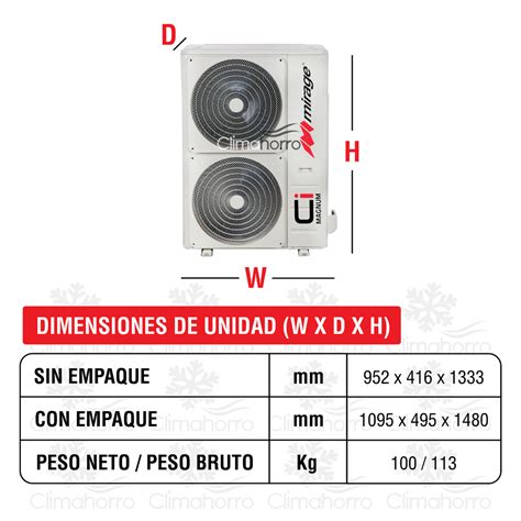 Cassette Mirage Ci Magnum Inverter 45 Toneladas Efc541n Clc541n