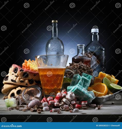 Junk Food Sugar And Food Additives Stock Illustration Illustration