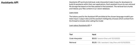 assistants api pricing details per message page 3 api openai