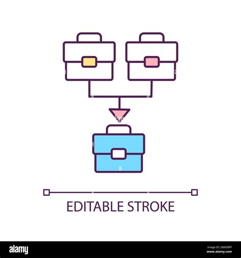 Horizontal Merger Stock Vector Images Alamy