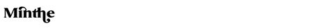 Minthe Font Webfont And Desktop Myfonts