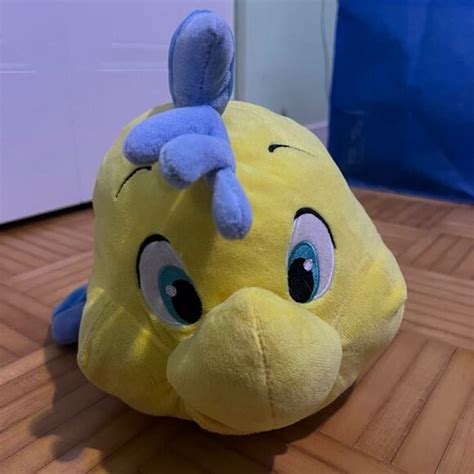 Disney Toys Disney The Little Mermaid Flounder Plushie Stuffed