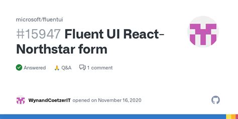 Fluent Ui React Northstar Form · Microsoft Fluentui · Discussion 15947