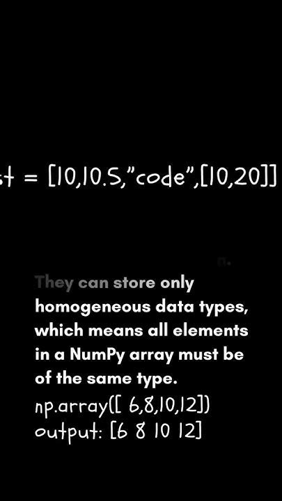 Numpy Array Vs Python List Data Analysis Interview Question Youtube