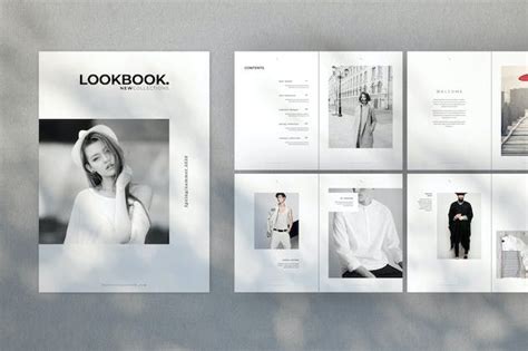 Fashion Lookbook Design Template Place ออกแบบเลย์เอาท์