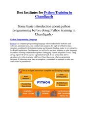 Python Training In Chandigarh Excellence Technology Free Download Borrow And Streaming