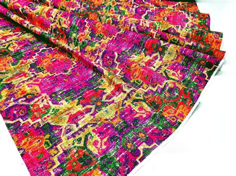 Pink Vintage Fabric Kilim Fabric Aztek Fabric Upholstery Fabric