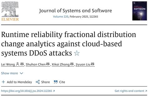 Cloudcomputing Cybersecurity Reliability Journal Of Systems And