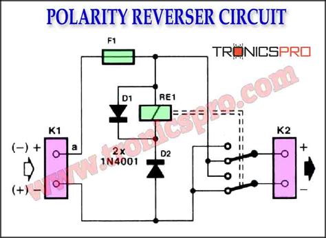 polarity reverser circuit diagram tronicspro tronicspro