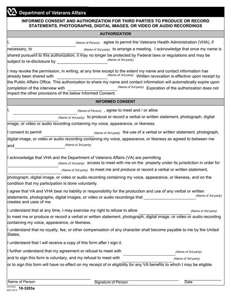 Va Form 10 3203a Fill Out Sign Online And Download Fillable Pdf