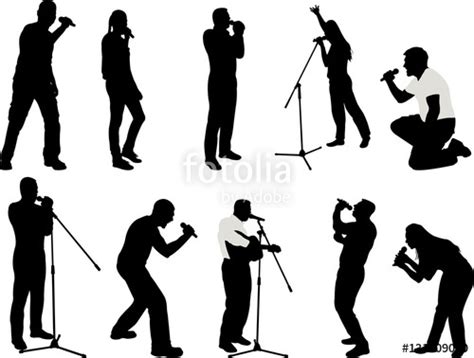 Singer Silhouette Vector Free At Collection Of Singer