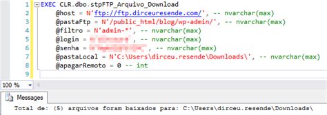 SQL Server Como fazer uma integração FTP e listar enviar upload e baixar download