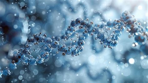 Premium Photo Rendering Of Dna Molecule Structure In A Shimmering