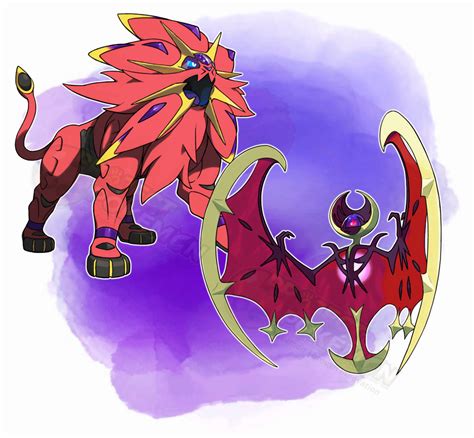 Shiny Solgaleo And Shiny Lunala Custom Art Member Albums Project