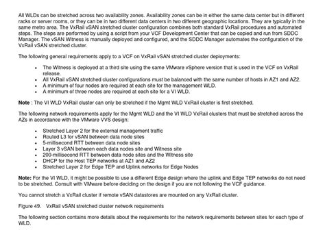 multi az vxrail vsan stretched cluster vmware cloud foundation on vxrail architecture guide