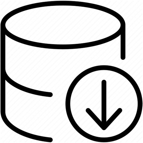 database download data dbms ordbms rdbms storage icon download