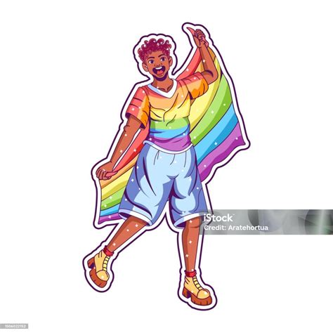 Vector Cartoon Pride Character Isolated Illustration Stock Illustration