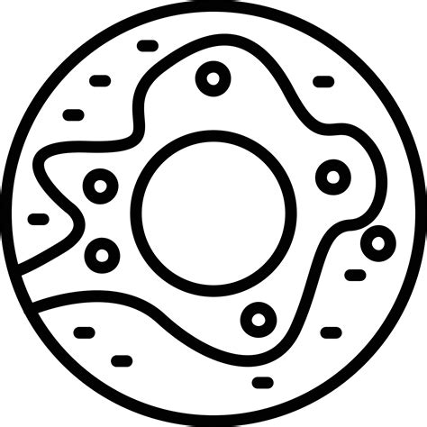 Doughnut Line Icon 10319515 Vector Art At Vecteezy