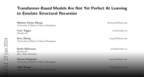 paper page transformer based models are not yet perfect at learning