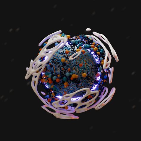 procedural orb loop motion graphics free abstract scenes blenderkit