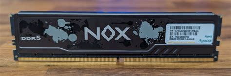 Review Ram Apacer Nox 32 Gb Ddr5 Ram Gaming 6000 Mhz Murah