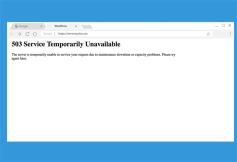 503 Error In Wordpress And How To Fix It Seahawk